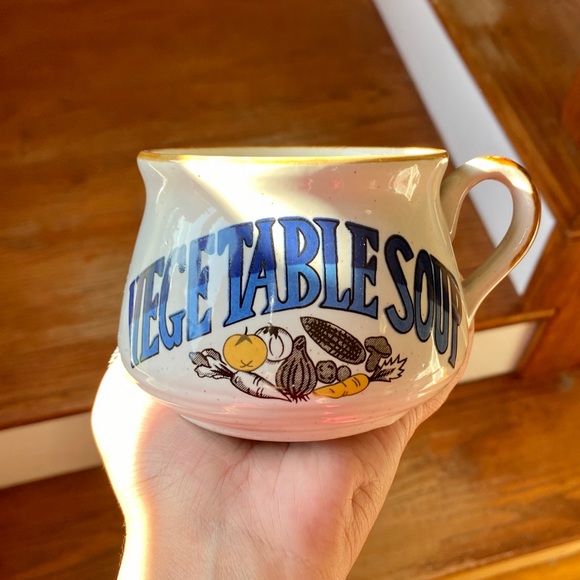 Dining | Vintage Vegetable Soup Mug | Poshmark